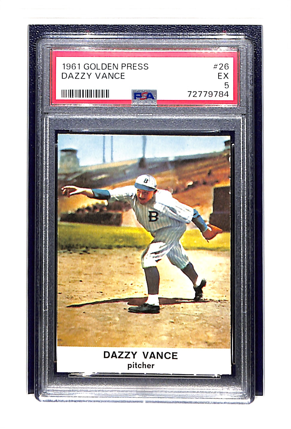 1961 Golden Press #26 Dazzy Vance PSA 5 Brooklyn Dodgers – Hall of Fame ...