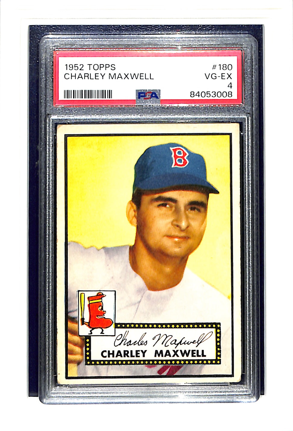 1952 Topps #180 Charley Maxwell PSA 4 SN 84053008 – Hall of Fame Sports ...