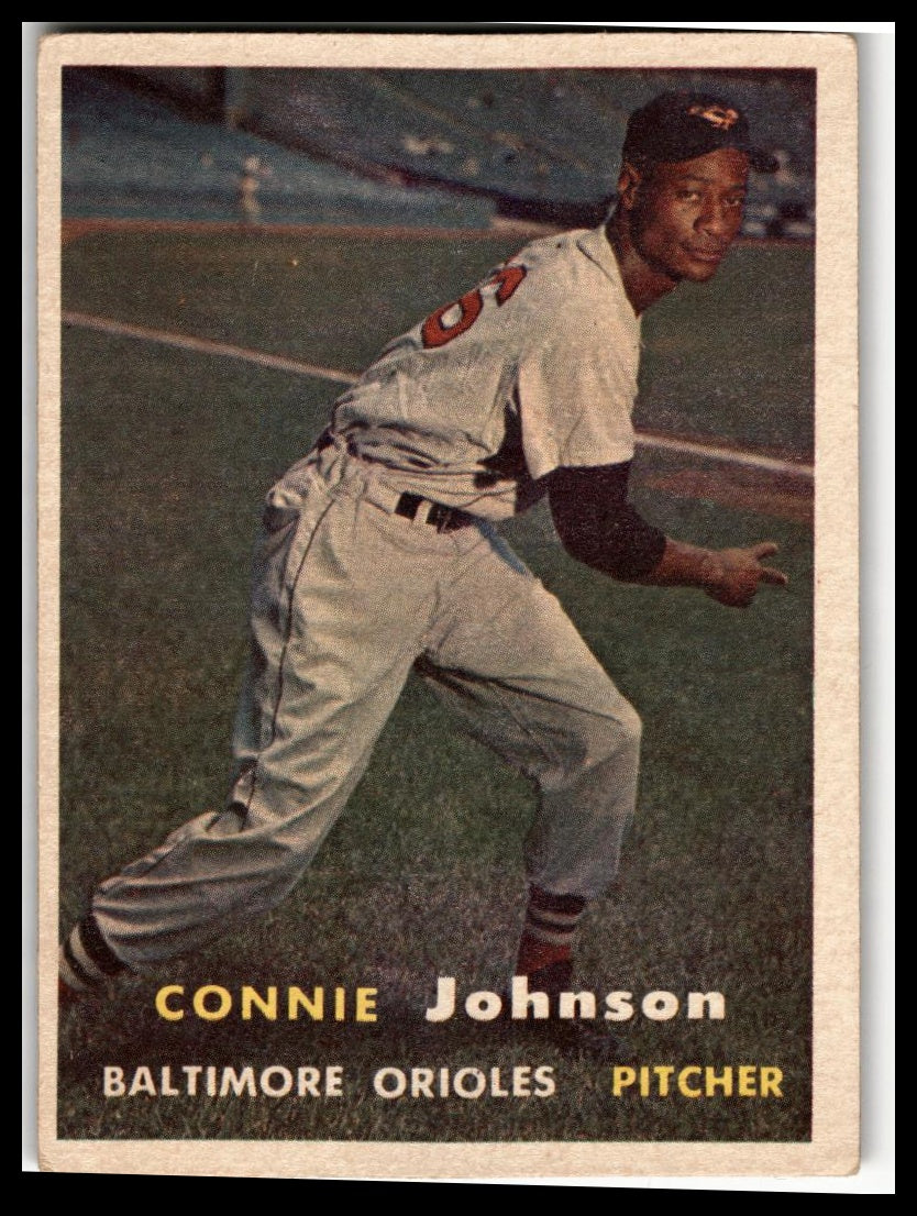 1957 Topps #43 Connie Johnson Very Good – Hall of Fame Sports Cards