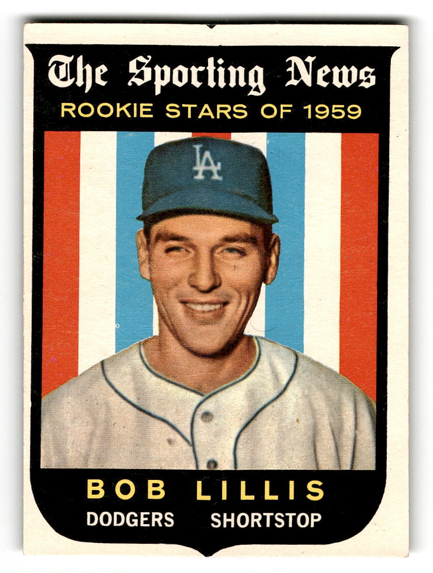1959 Topps #133 Bob Lillis Los Angeles Dodgers RC EXMT – Hall of Fame ...