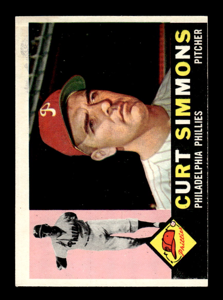 1960 Topps #451 Curt Simmons - Philadelphia Phillies EX – Hall of Fame ...