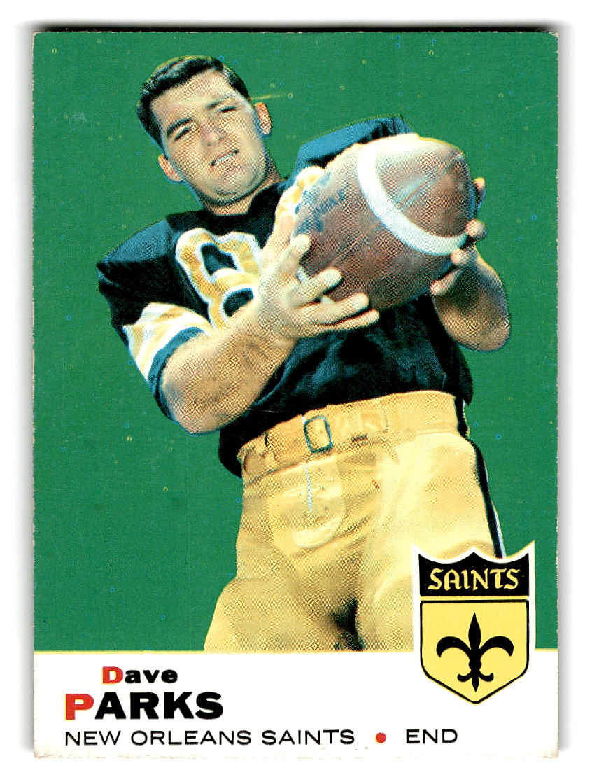 1969 Topps #127 Dave Parks New Orleans Saints VG – Hall of Fame Sports ...