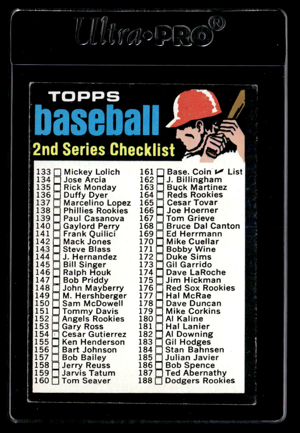 1971 Topps #123 Checklist 2 EX – Hall of Fame Sports Cards