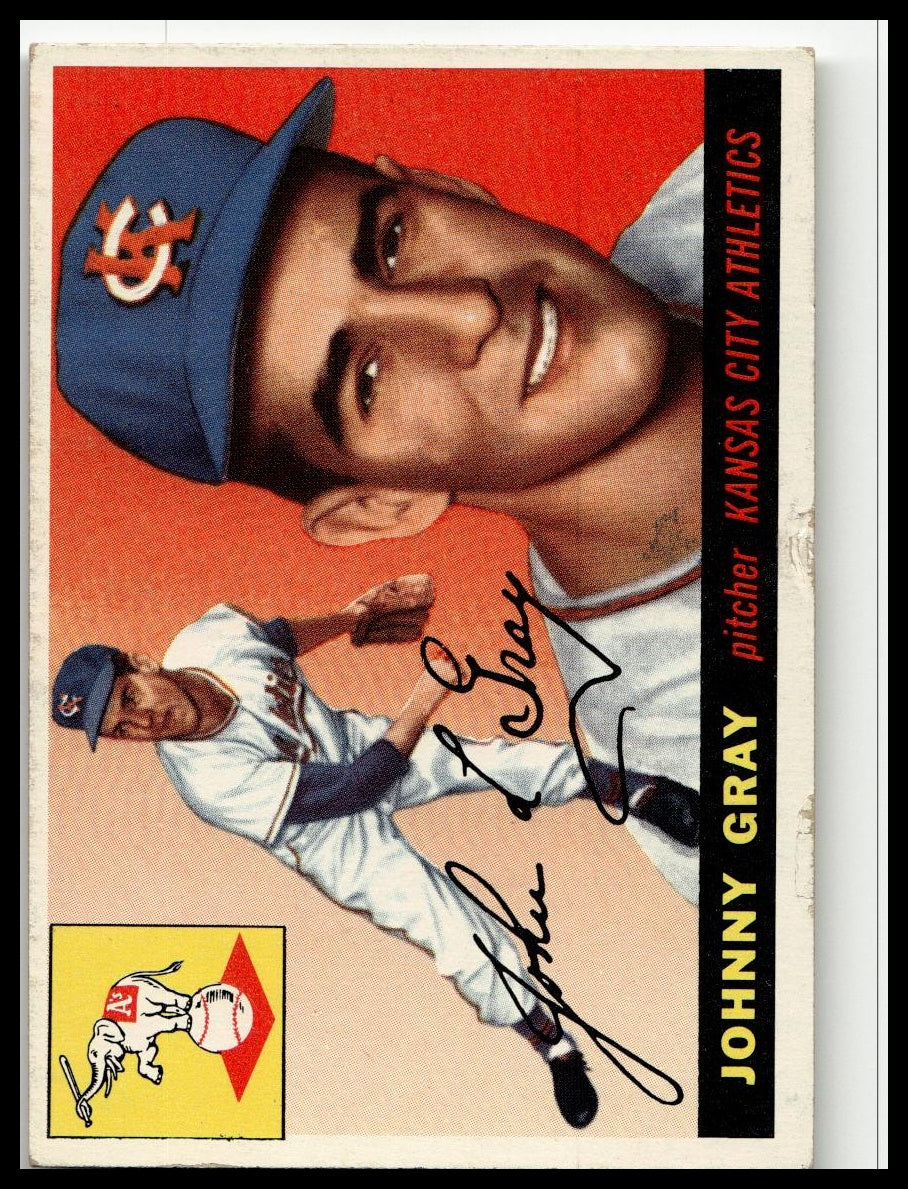 1955 Topps #101 Johnny Gray – Hall of Fame Sports Cards
