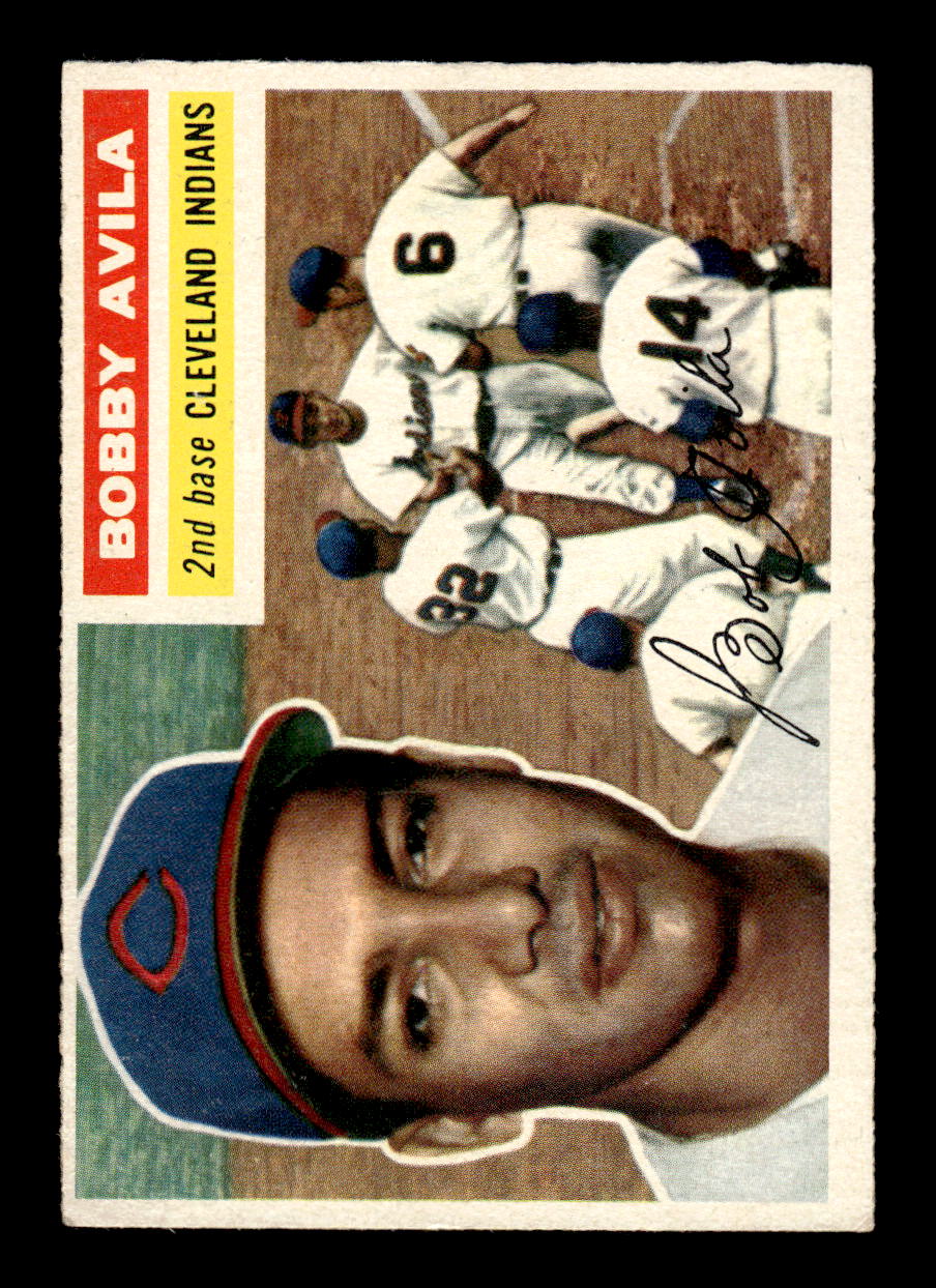 1956 Topps #132 Bobby Avila - Cleveland Indians EX Gray Back – Hall of ...
