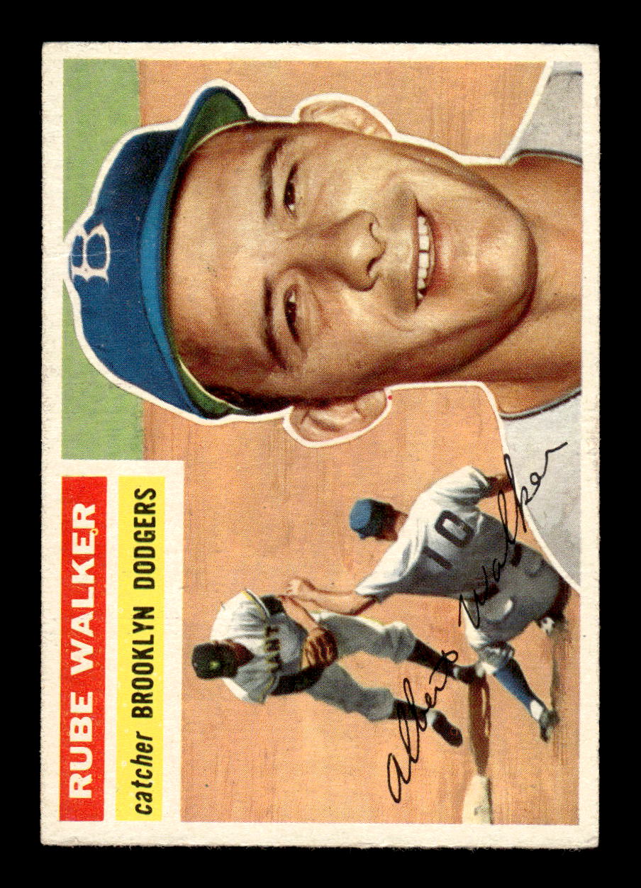 1956 Topps #333 Rube Walker - Brooklyn Dodgers EX – Hall of Fame Sports ...